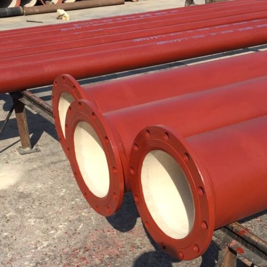 Double flange welded pipe